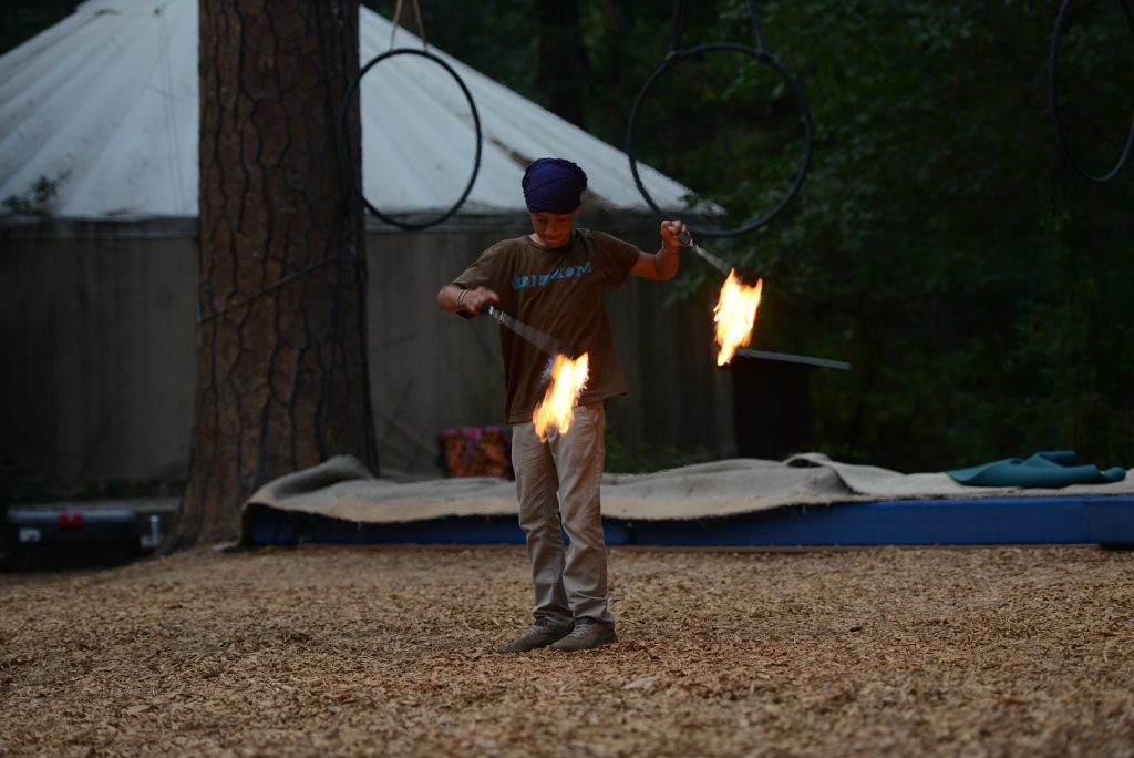 Poi Spinning | Camp Augusta