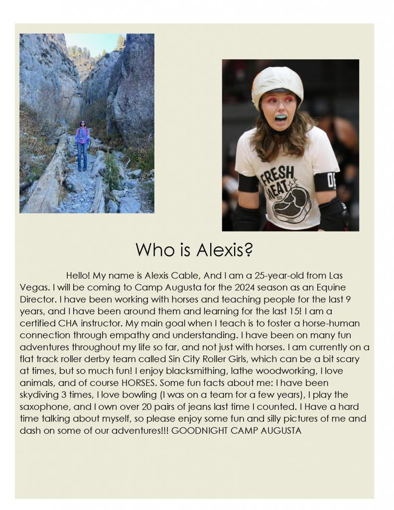 Alexis 2024 | Camp Augusta