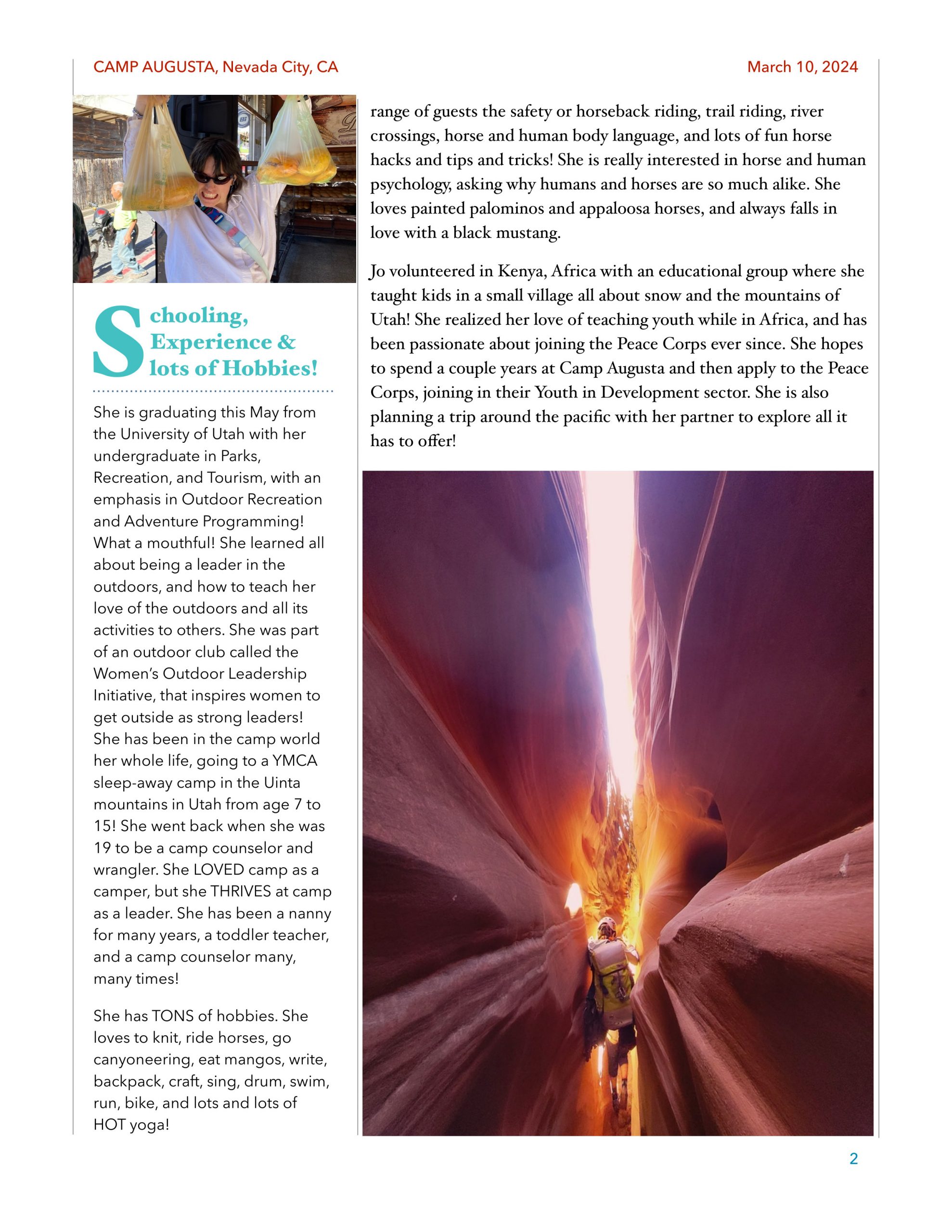 Jordyn 2024 | Camp Augusta